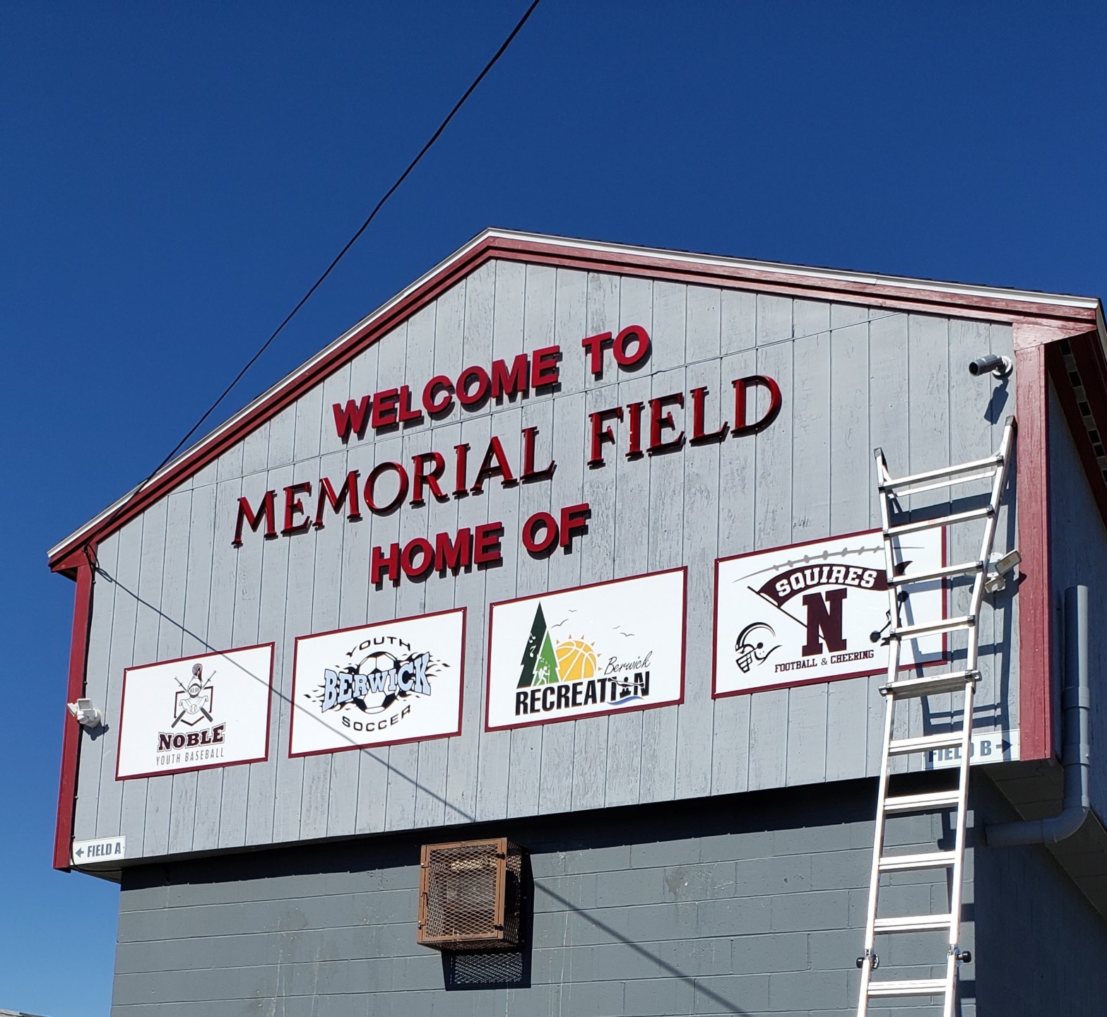 Memorial field signage – Lake Graphics of Berwick Maine